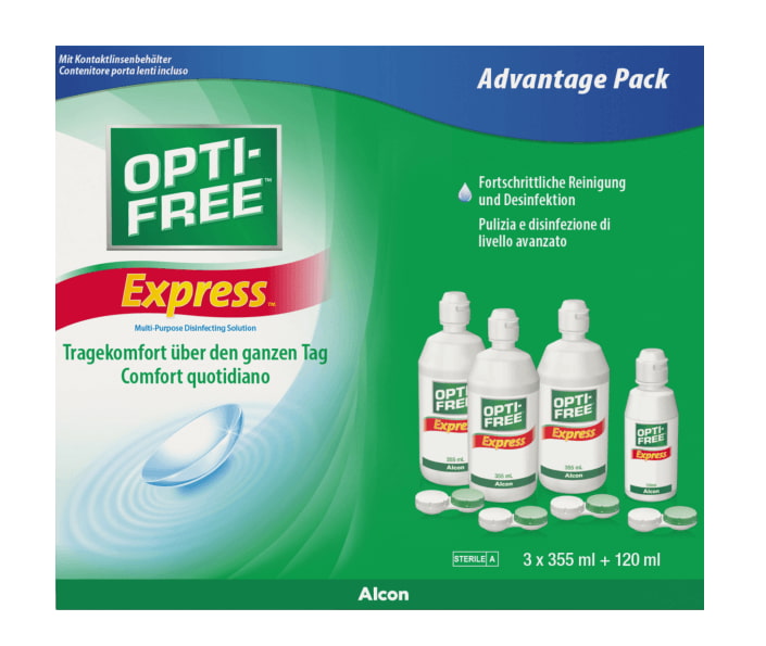Optifree Express lenzenvloeistof voordeelpakket bestellen